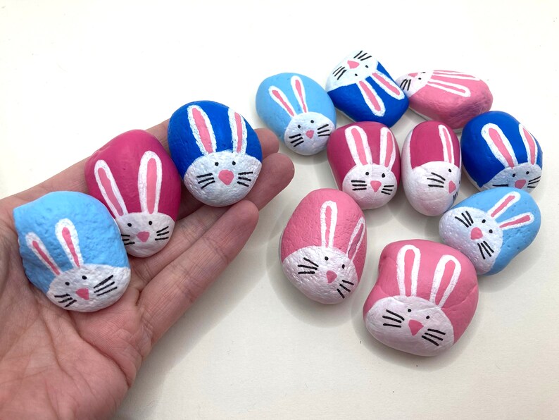 Minimum 3 Rabbit Pebbles - Minimum 3 Rabbits to 10 - Bunny Rocks ...