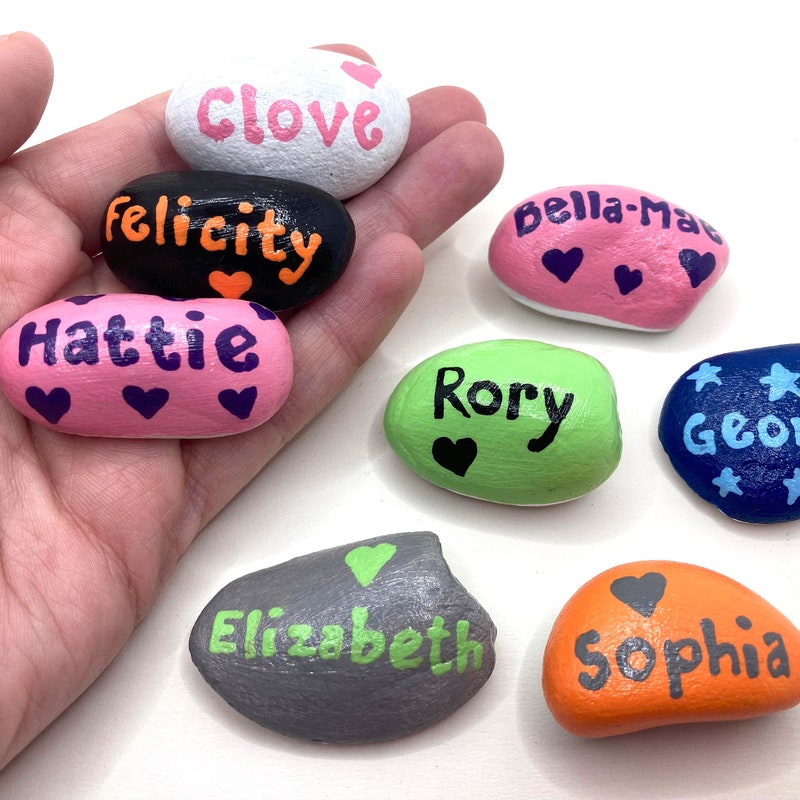 Rocks With Names - Etsy