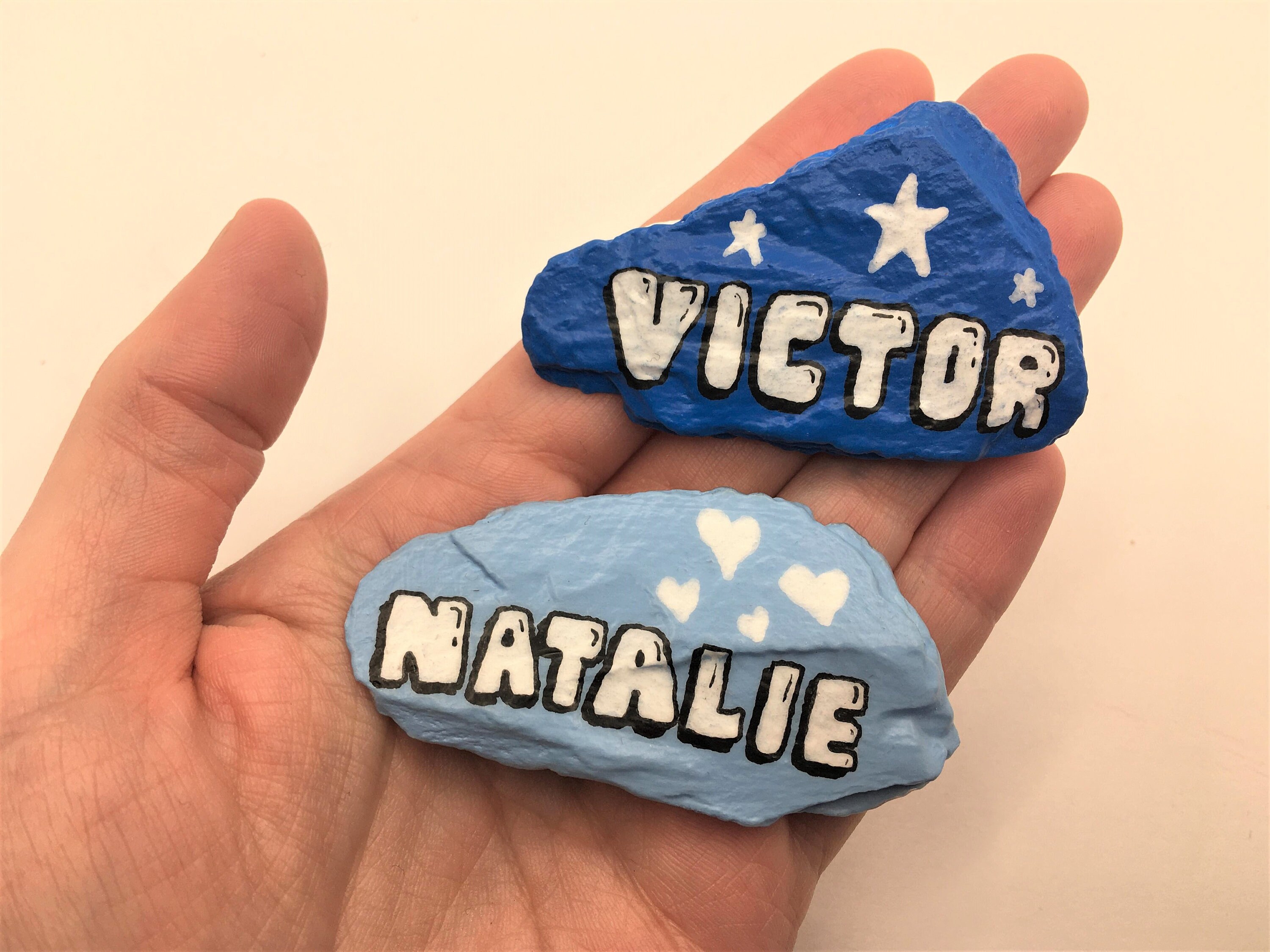 Personalised Name Family Slate Hand Painted Slate Grave | Etsy UK