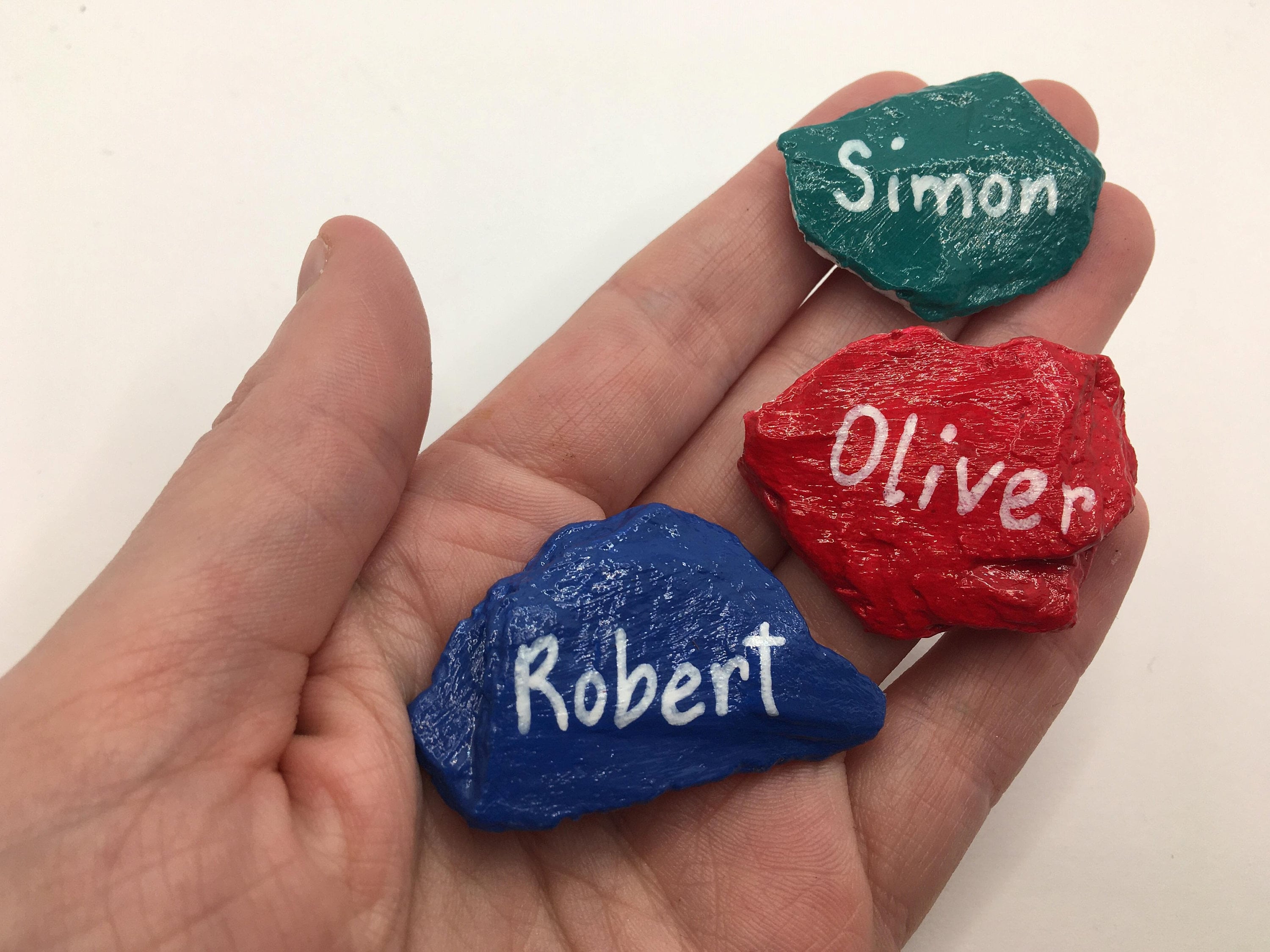 Simple Personalised Name Family Slate Hand Painted Slate - Etsy UK