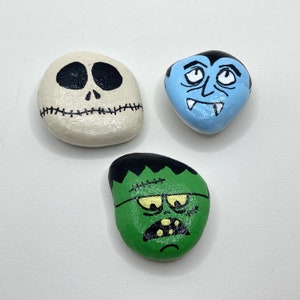 3 X Halloween Rocks - Halloween Decorations - Spooky Gifts - Vampire ...