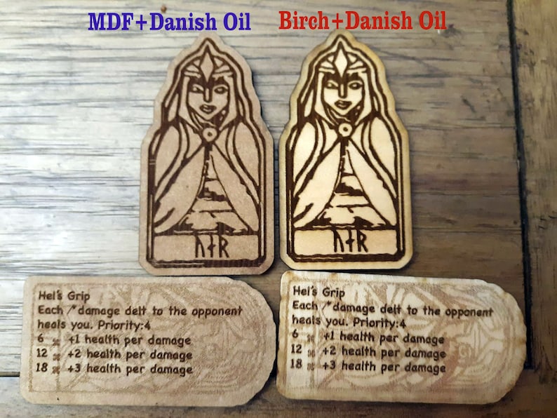Laser Engraved Orlog Norse God Idols Set 20 Gods - Etsy