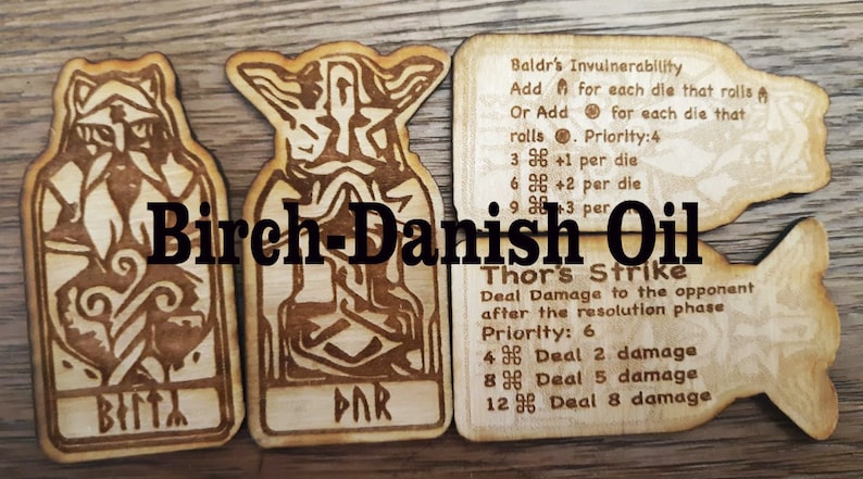 Laser Engraved Orlog Norse God Idols Set 20 Gods - Etsy