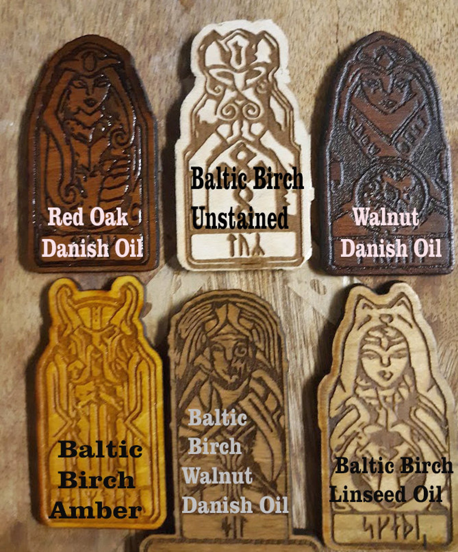 Laser Engraved Orlog Norse God Idols Set 20 Gods - Etsy UK