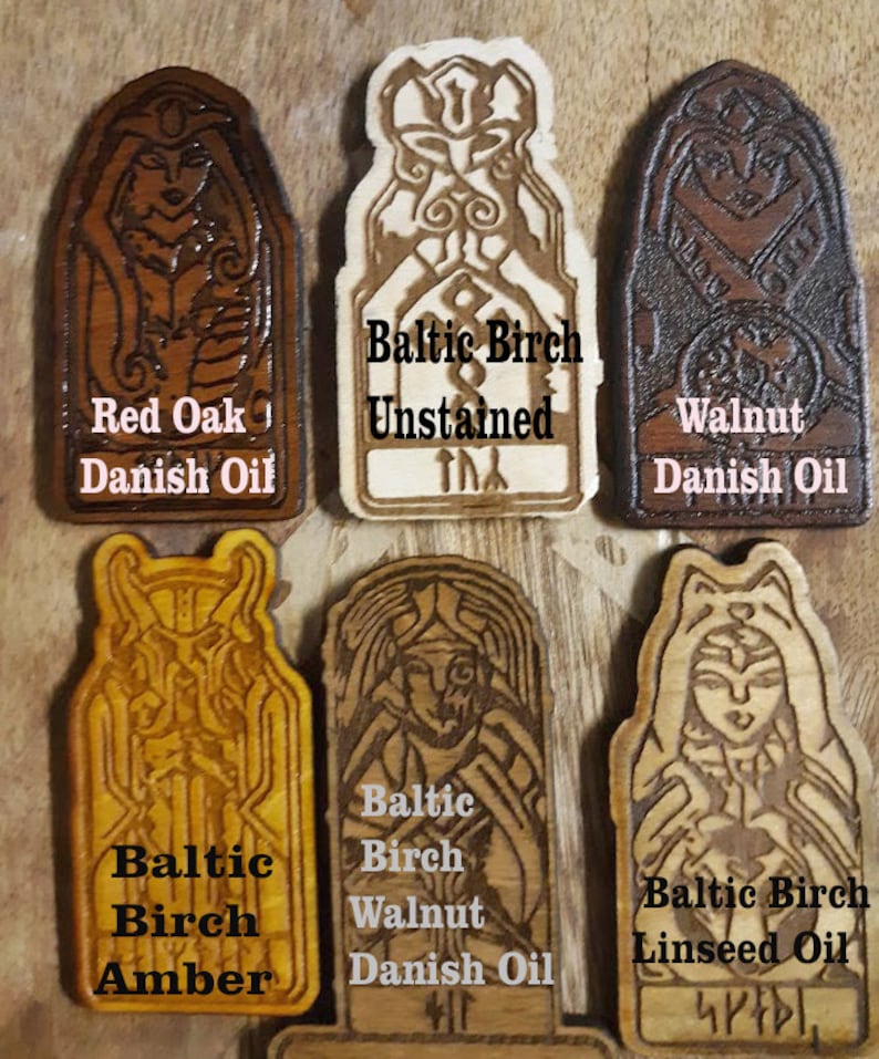 Laser Engraved Orlog Norse God Idols Set 20 Gods - Etsy