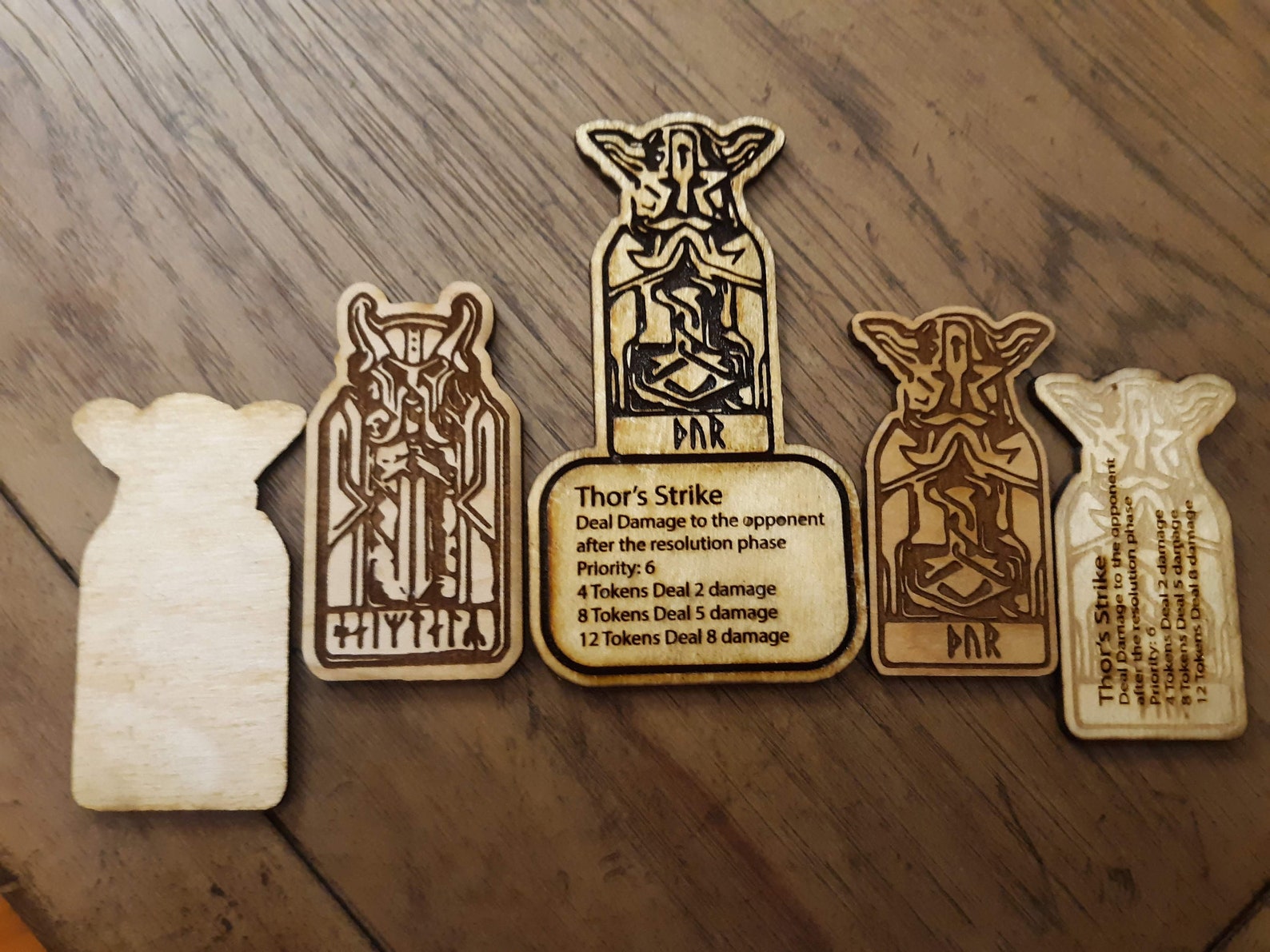 Laser Engraved Orlog Norse God Idols Set 20 Gods - Etsy