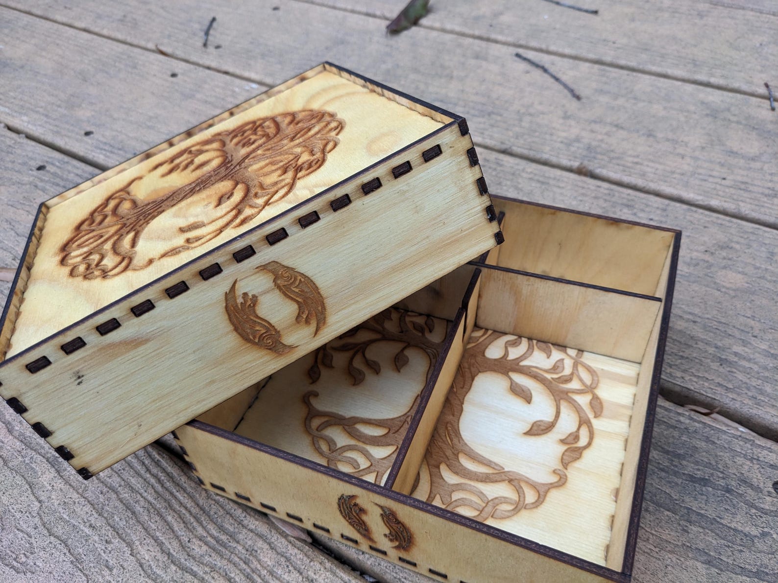 Laser Engraved Norse Themed Dice-box for Orlog Dice Game (BOX ONLY ...