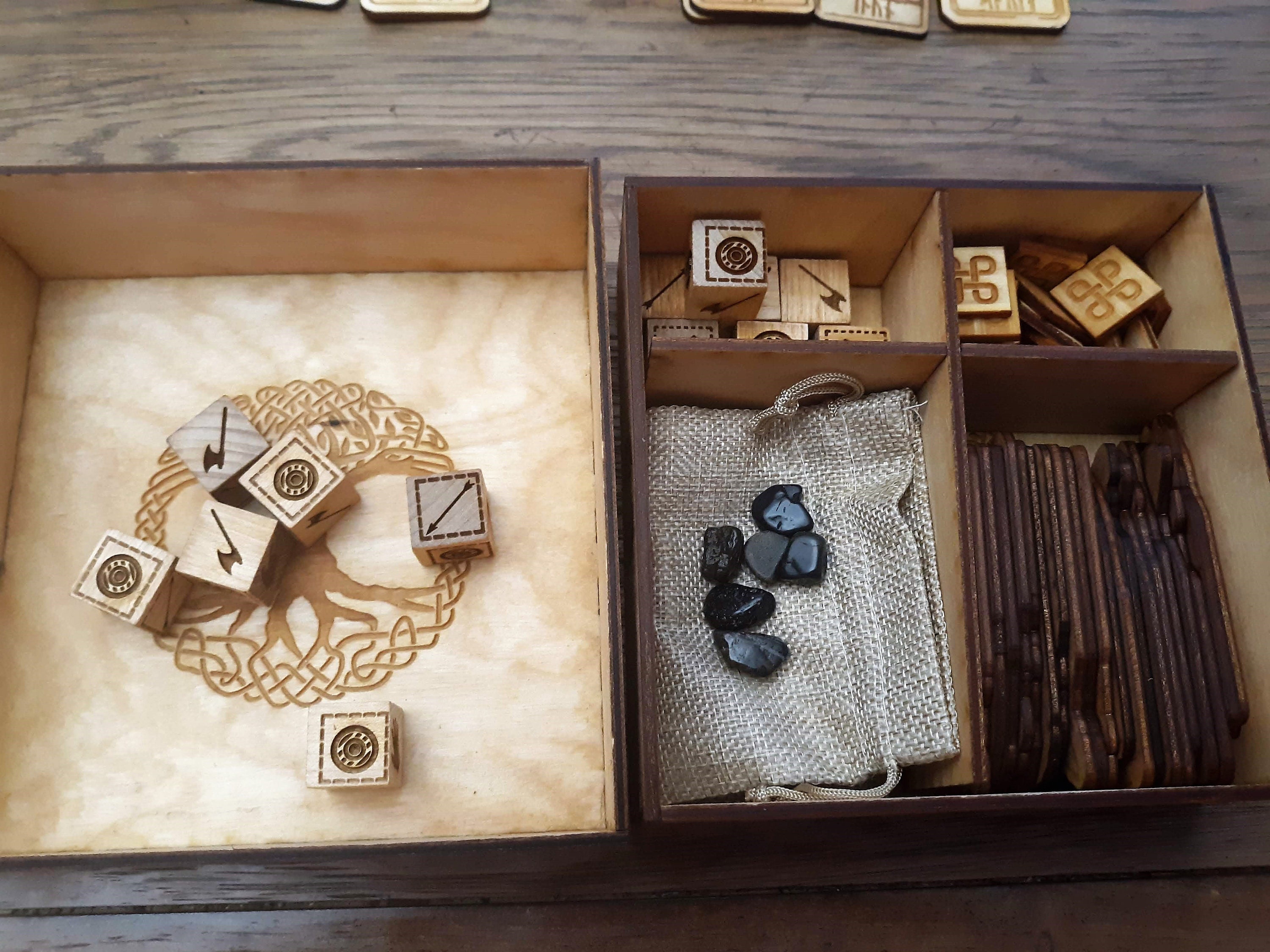 Laser Engraved Norse Themed Dice-box for Orlog Dice Game BOX - Etsy Canada