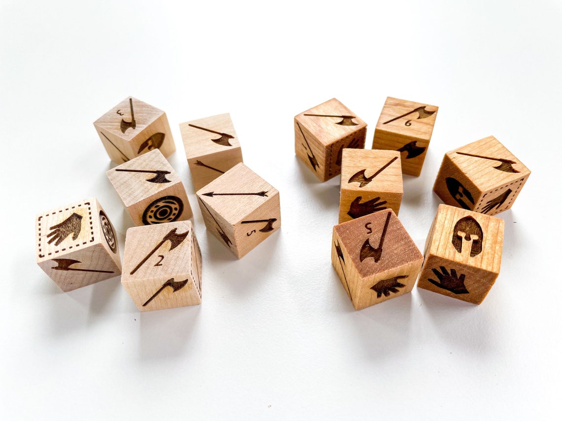 Complete Orlog Game Set 20 Gods 12 Dice 30 Tokens 30 - Etsy