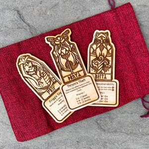 Laser Engraved Orlog Norse God Idols Set (20 Gods) - Etsy
