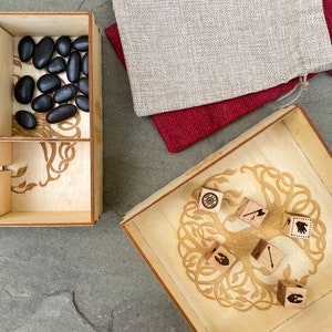 Laser Engraved Norse Themed Dice-box for Orlog Dice Game (BOX ONLY) - Etsy