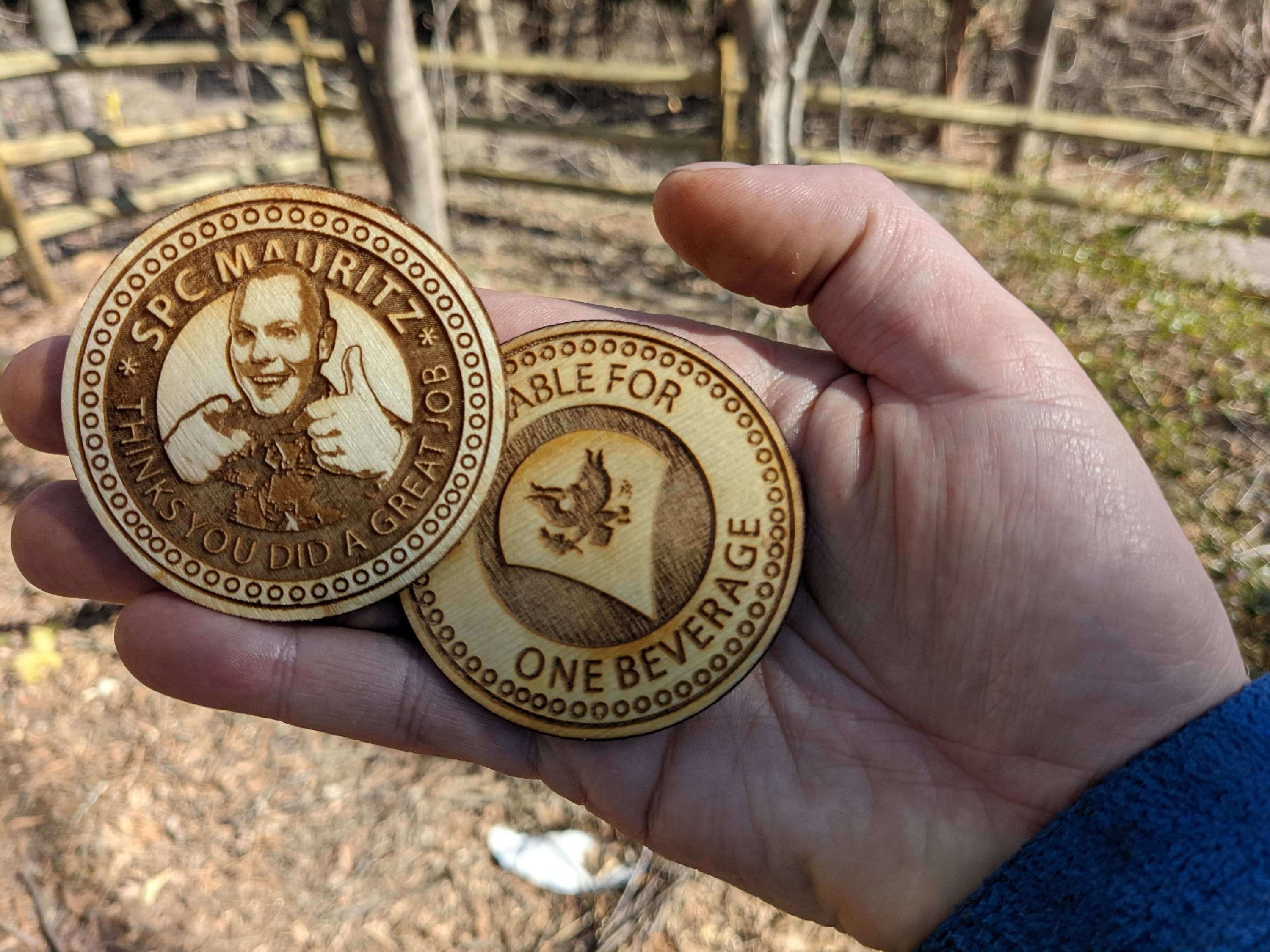 20 Custom Two-sided Laser Engraved Game Wood Tokens | Etsy