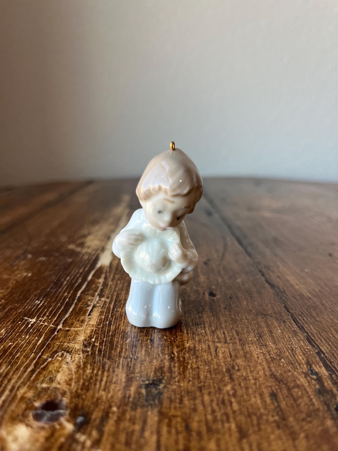 Vintage 1991 Lladro 5809 Mini Kneeling Shepherd With Hat Nativity ...