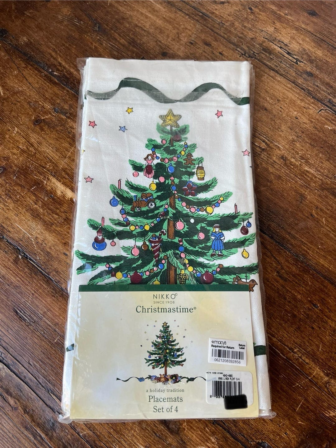 Nikko Christmastime Set of 4 100% Cotton Placemat 13"x18" - Etsy