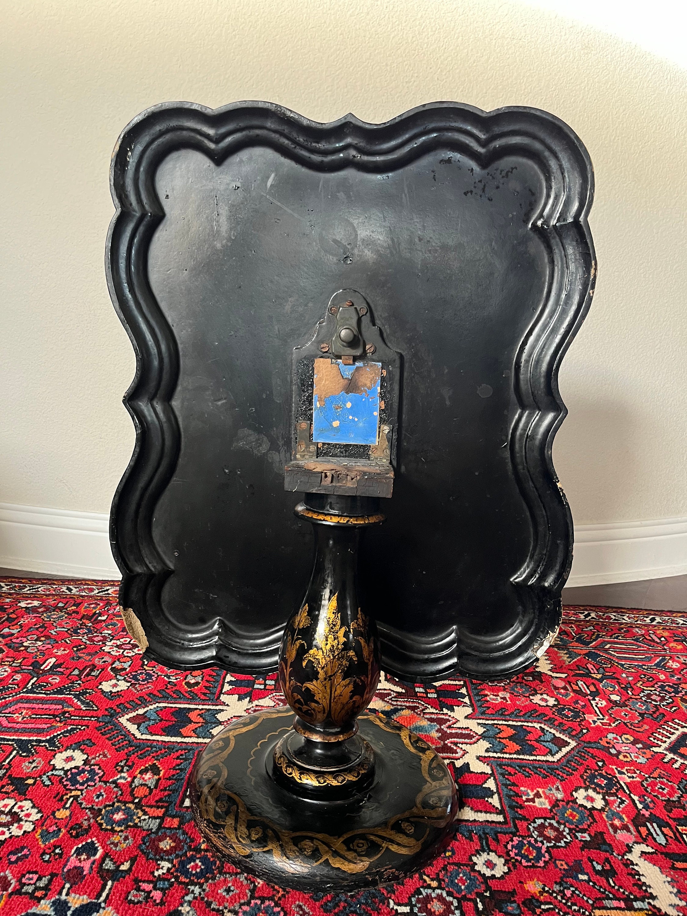 Antique Victorian Paper Mache Jennens and Bettridge Style With Mother ...