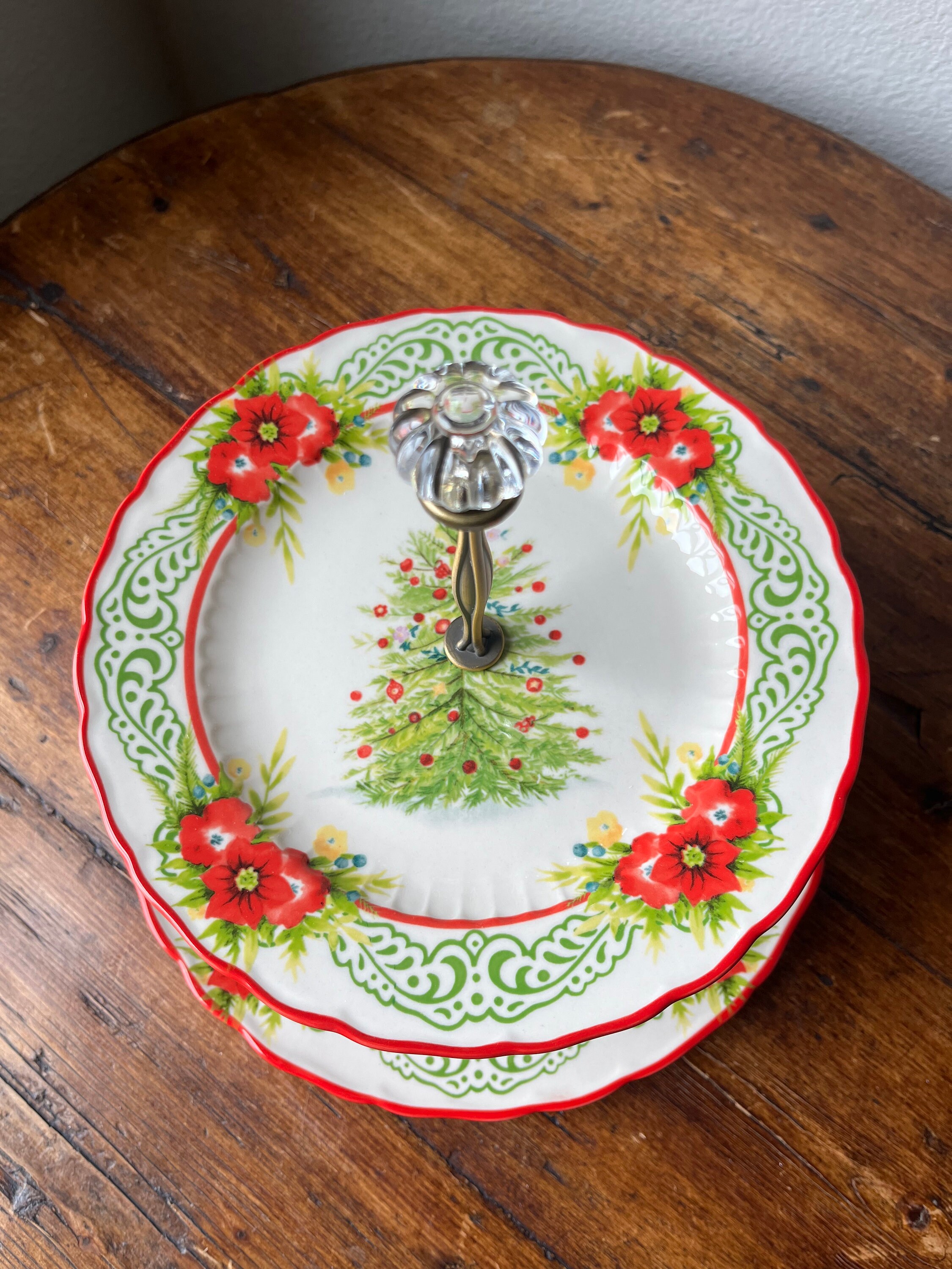 The Pioneer Woman 2-tier Holiday Cheer Server - Etsy