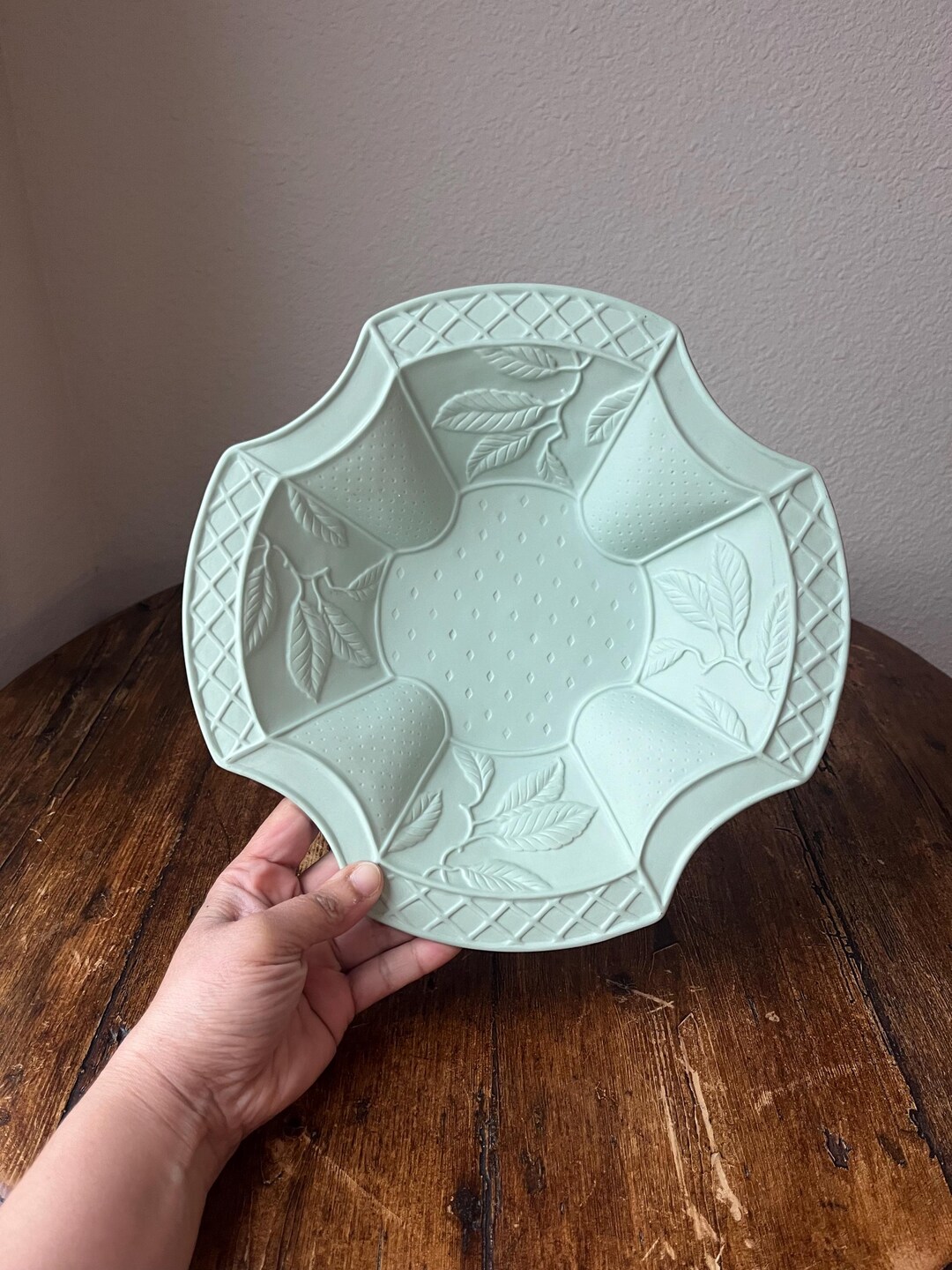 Fitz and Floyd Essentials the Botanical Collection in Matte Mint Green ...