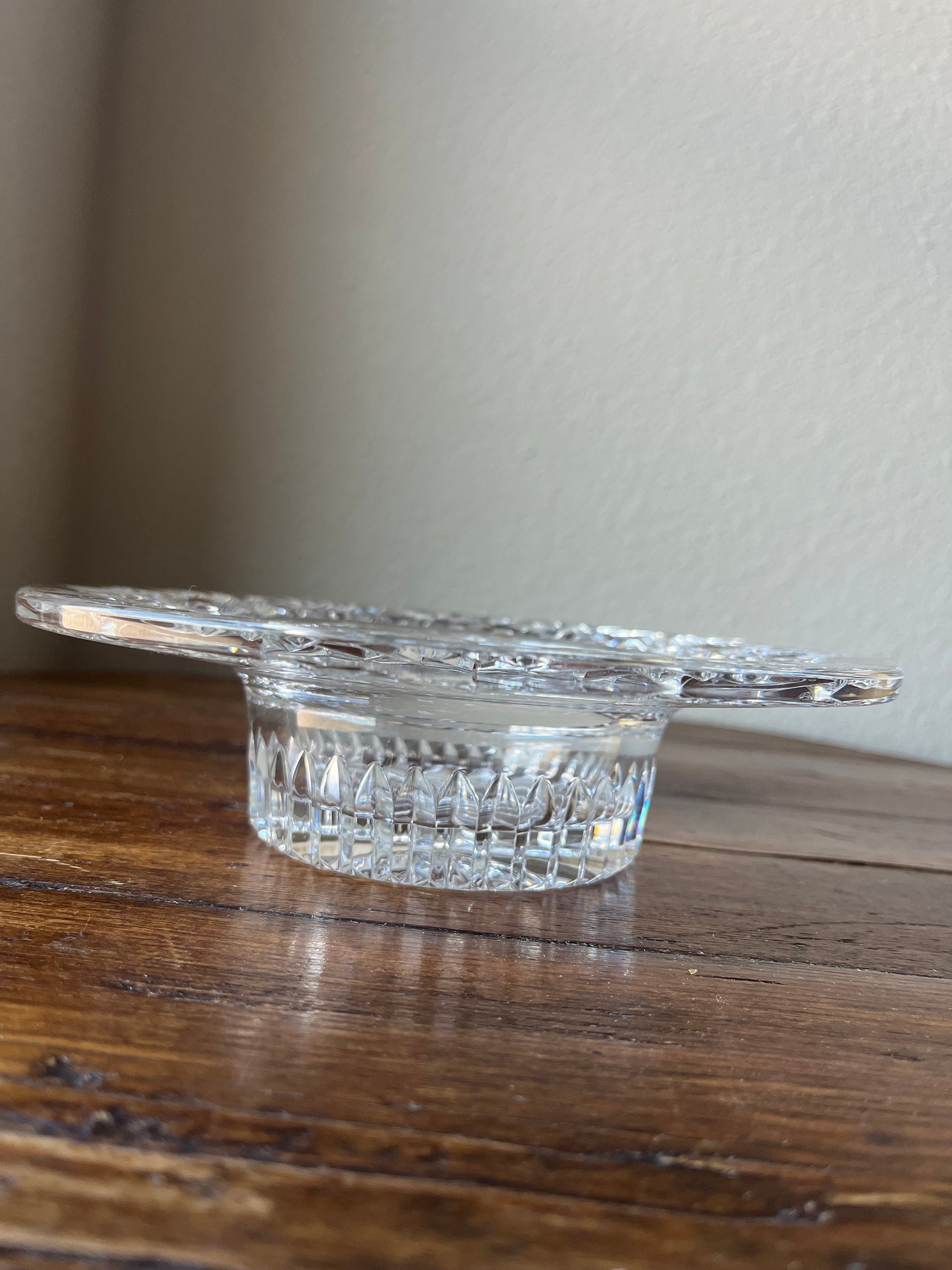 Waterford Crystal Bethany Pillar Candle Holder With Candle - Etsy