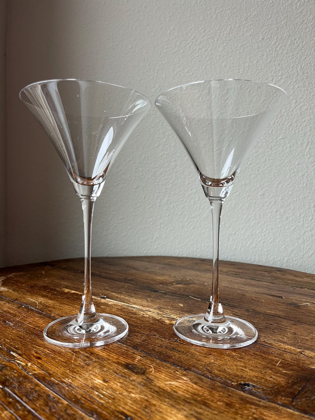 Lenox Tall Martini Crystal Glass 9” Set of 2 - Etsy