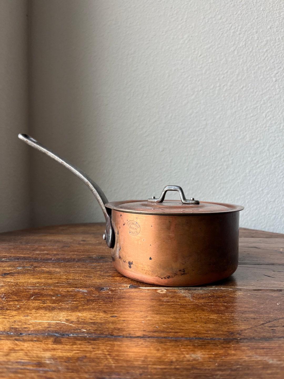 Vintage Baumalu Saucepan Made in France Copper Pan, Cast Iron - Etsy