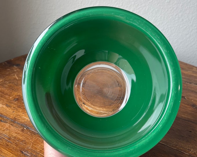 Vintage Pyrex Primary Color Green Clear Bottom Glass Mixing Bowl 1 ...