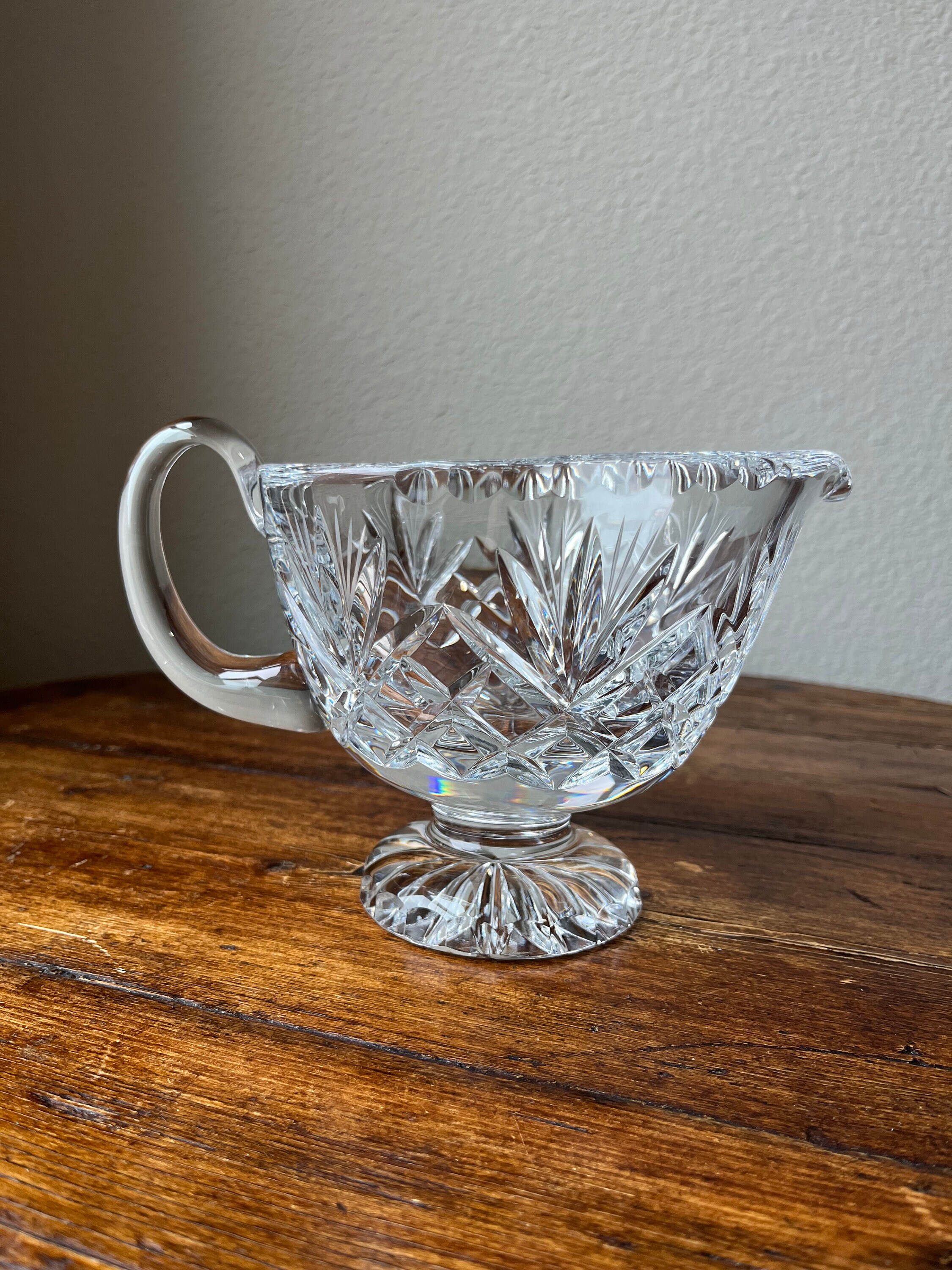 Vintage Handcut Crystal Gravy Boat Waterford-style - Etsy UK