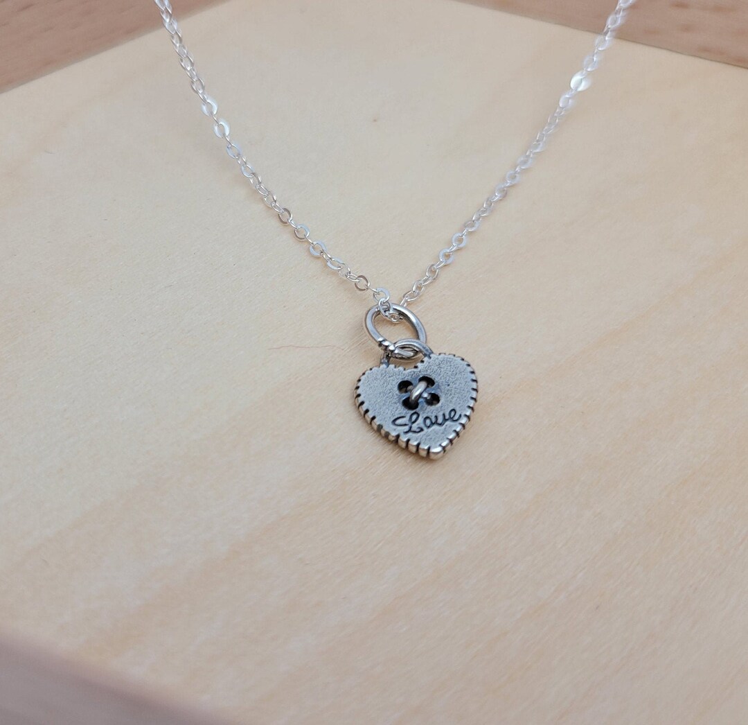 Stitching Your Heart to Mom. Intricate Heart Sterling Silver Chain ...