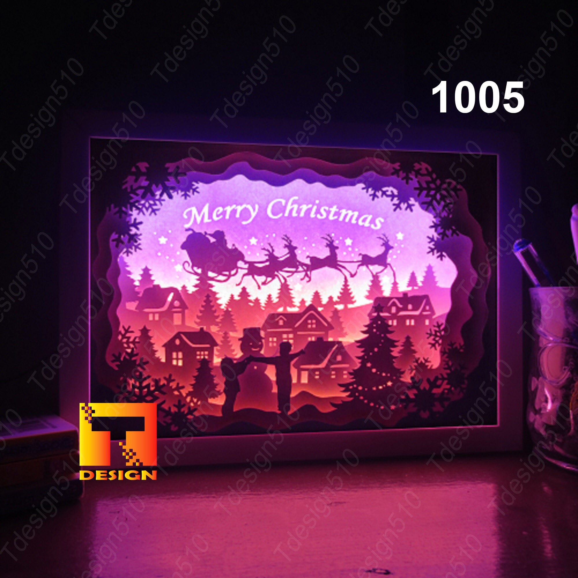 Combo 3 Any 1-sided Templates. Paper Cut Light Box Template, Shadow Box ...