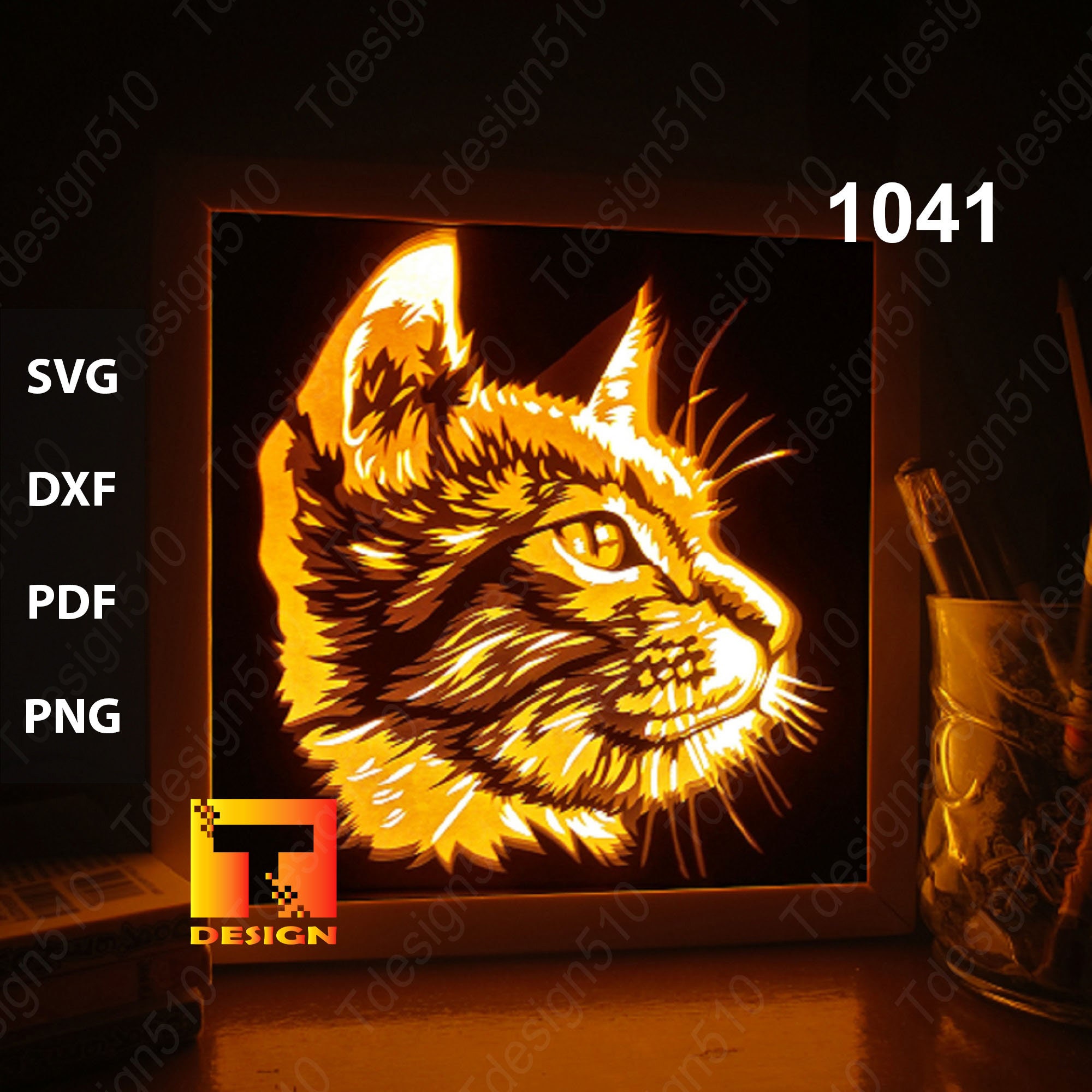 Cats Paper Cut Light Box Template Shadow Box 3D Papercut - Etsy Canada