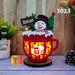 Christmas Hot Cocoa Lantern Paper Cutting 3D Shadow Box Papercut ...