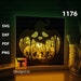 Halloween Paper Cut Light Box Template Shadow Box 3D - Etsy
