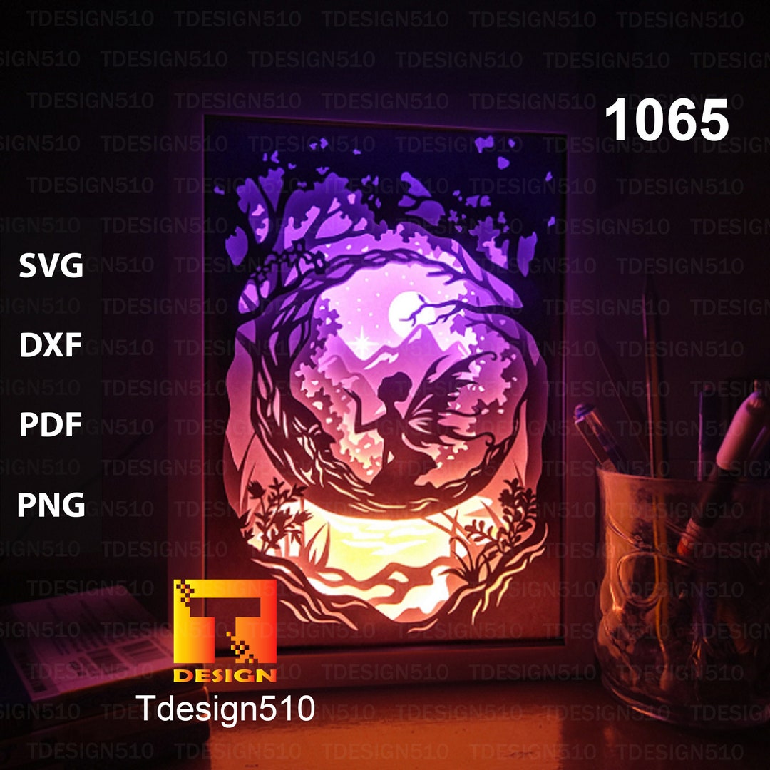 Fairy Tales Paper Cut Light Box Template, Shadow Box, 3D Papercut ...