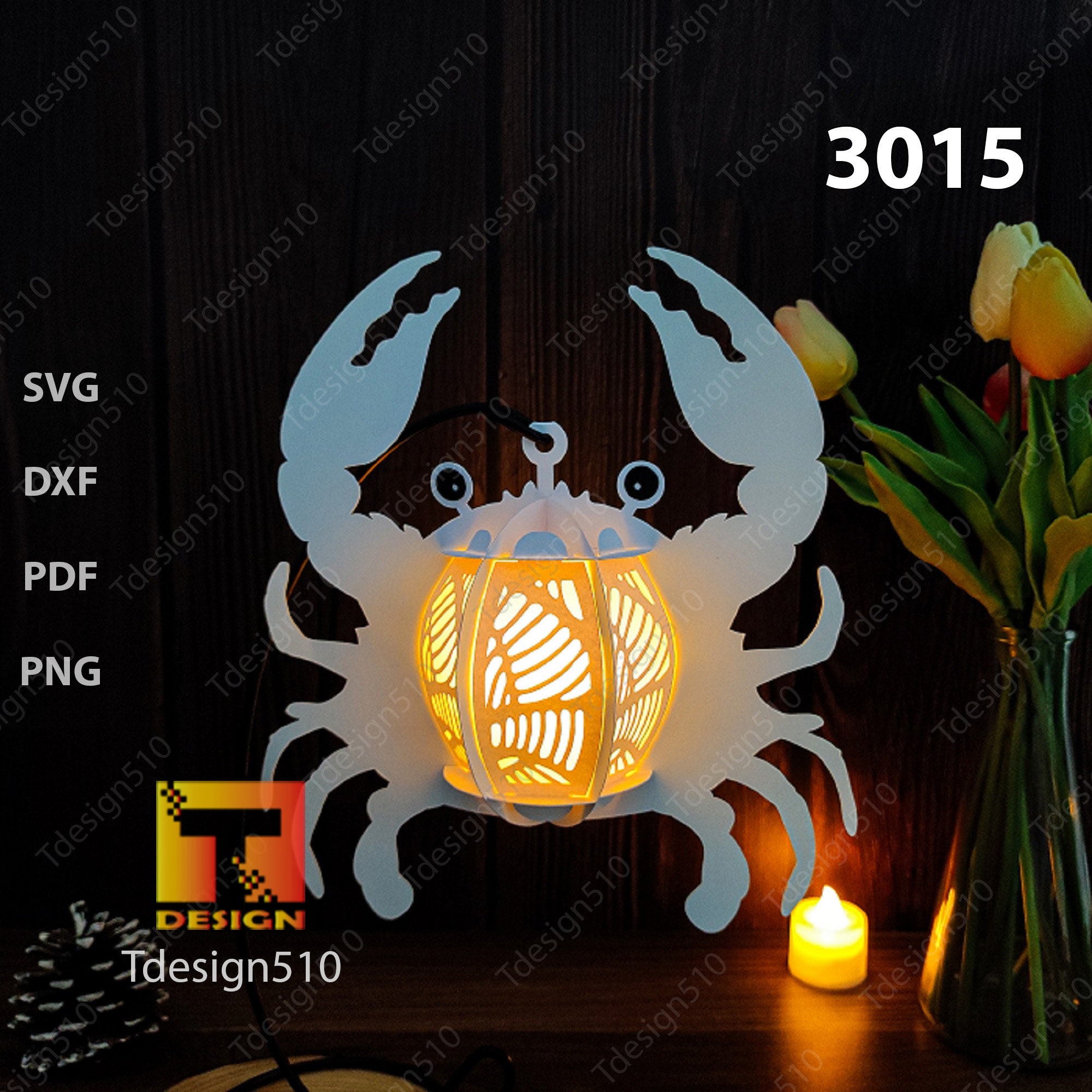 Ocean Lantern Paper Cutting Lamp 3D Shadow Box Light Box Template ...
