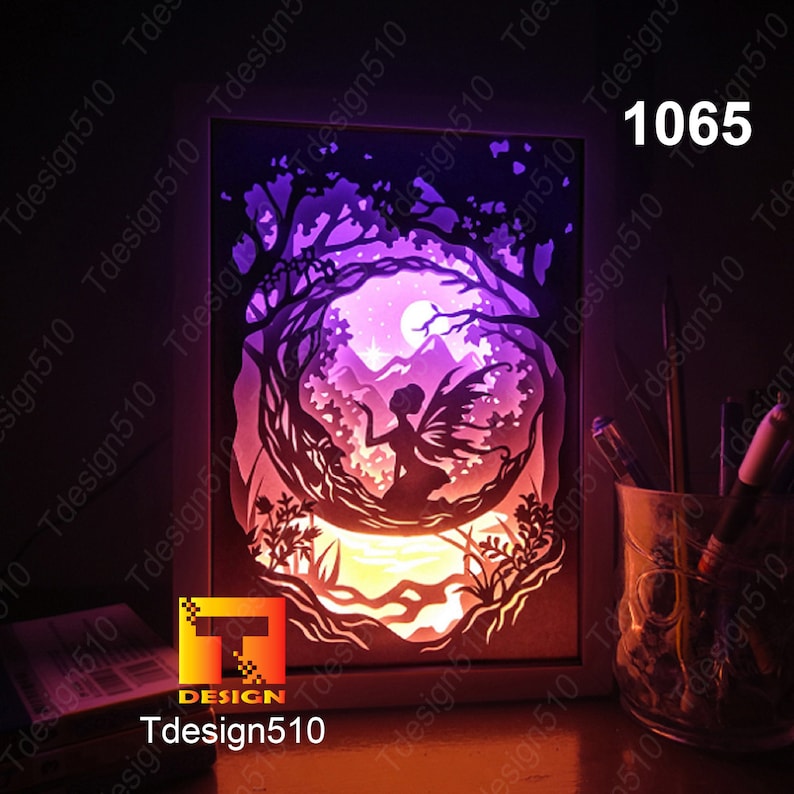 Fairy Tales Paper Cut Light Box Template Shadow Box 3D - Etsy