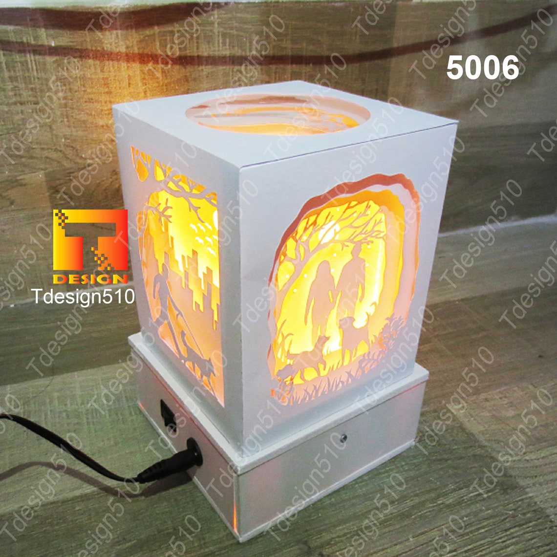 Love Dog 5 Sided Paper Cut Light Box Template Shadow Box 3D | Etsy