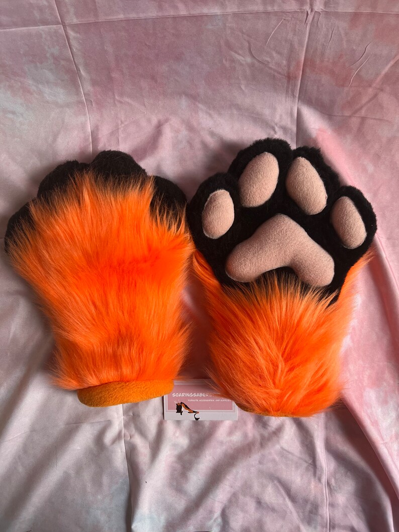 Fire Fox Mini-partial, Fursuit, Costume, Fursuit Paws, Fursuit Tail ...