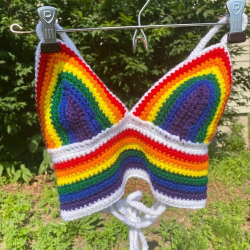 Lesbian Pride Crochet Top - Etsy