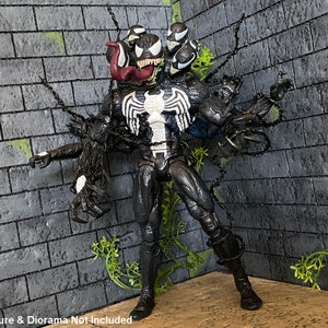 1:12 Scale Poseable Venom Webbing Effect / Hand Made Action Figure ...