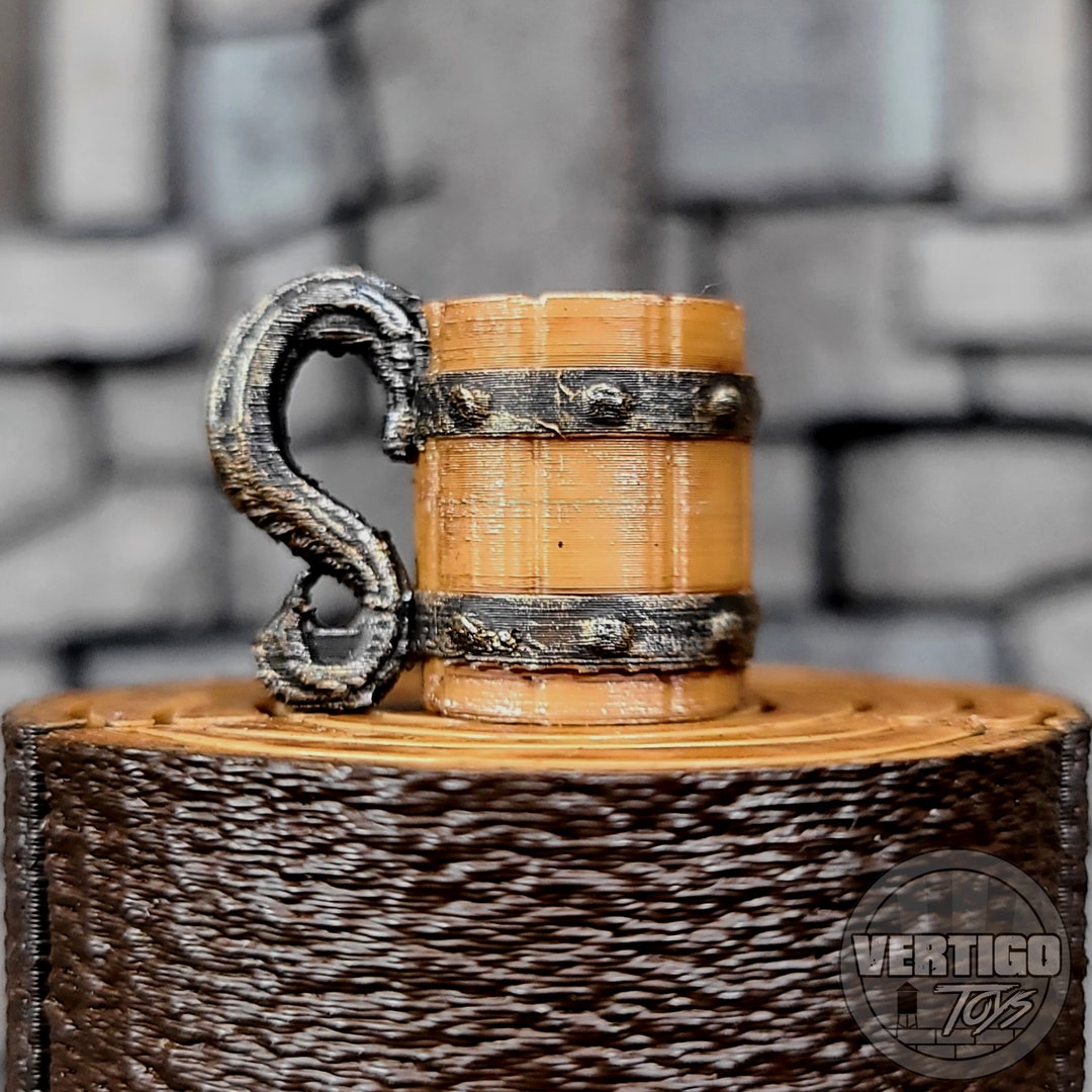 1:12 Scale Medieval Tankard Mug / 3D Printed Action Figure Accessory ...