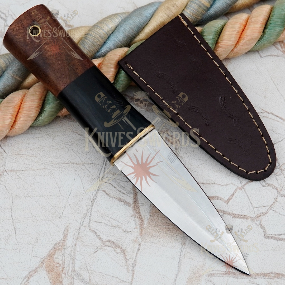 8 Inches Custom Handmade Celtic Scottish Stainless Steel Sgian Dubh ...