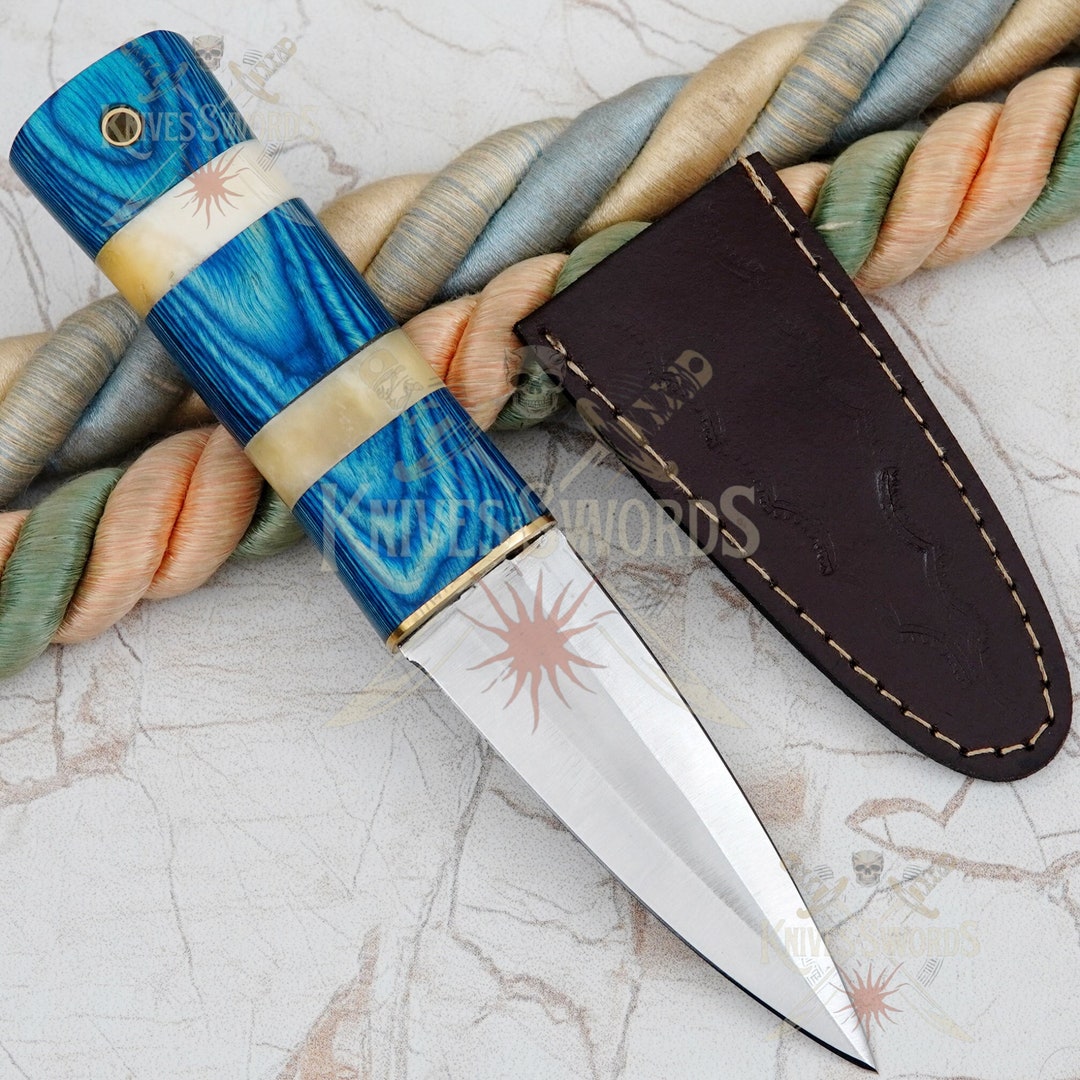 8 Inches Custom Handmade Celtic Scottish Stainless Steel Sgian Dubh ...