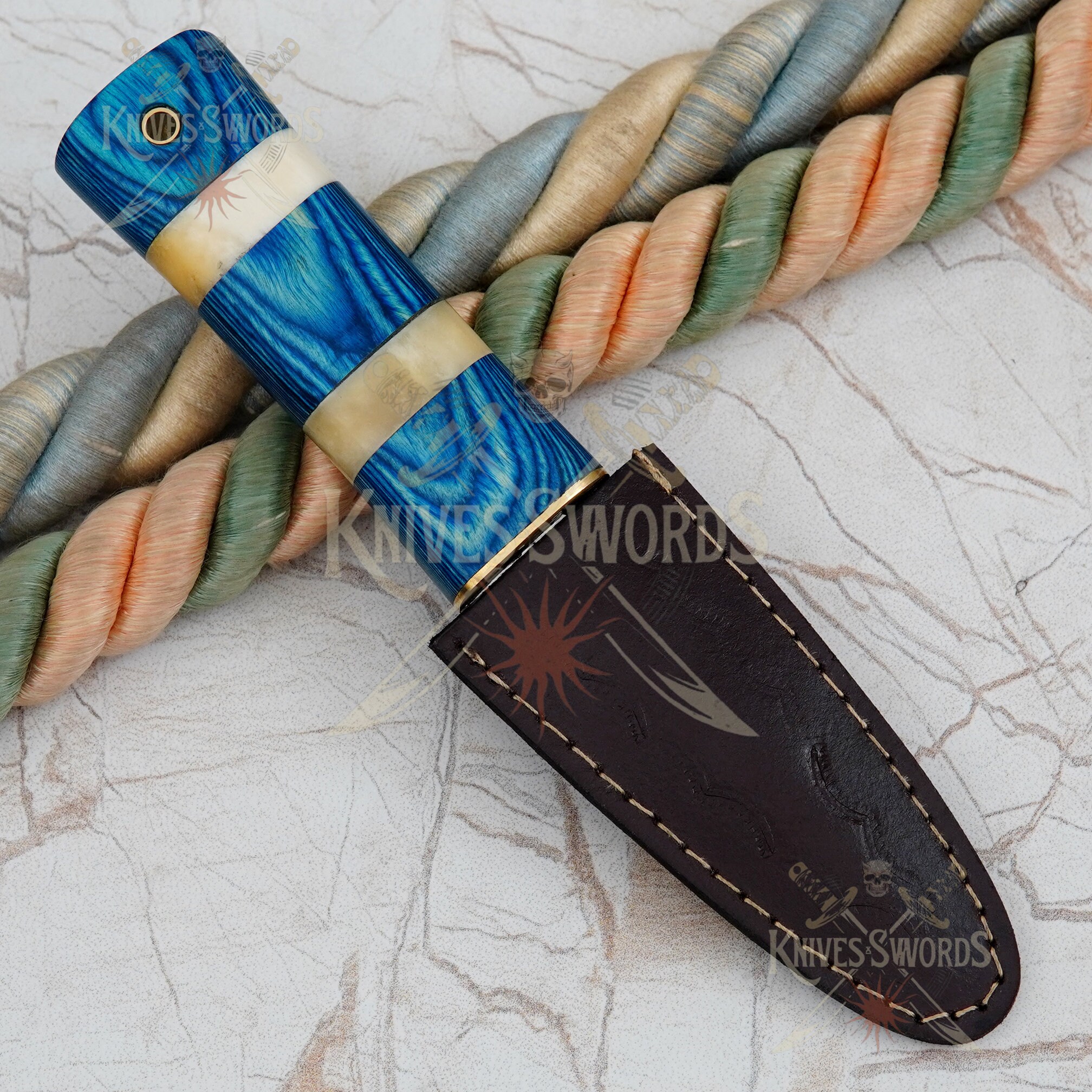 8 Inches Custom Handmade Celtic Scottish Stainless Steel Sgian Dubh ...
