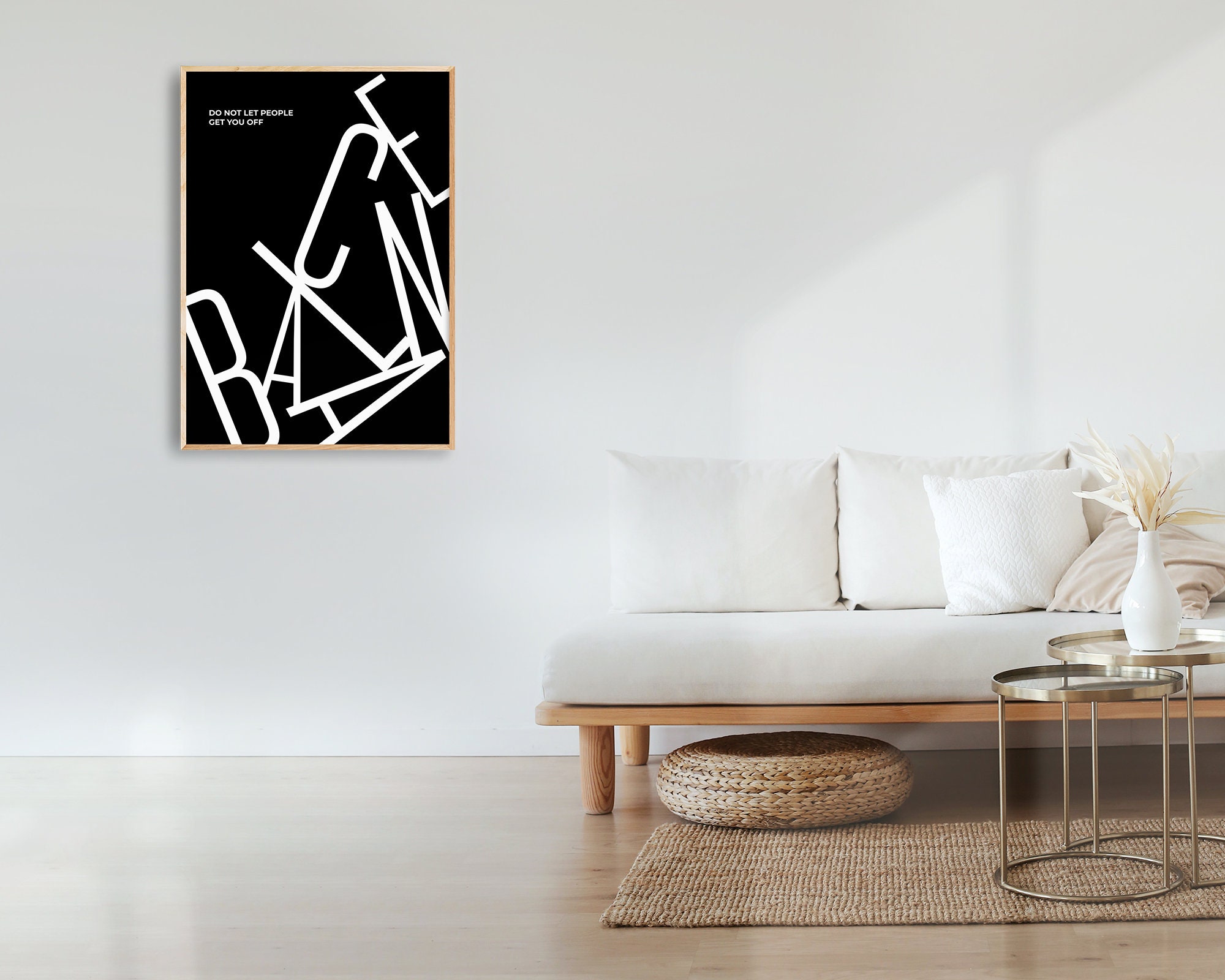 Typography Wall Art, Balance Print, Word Art, Typography Poster ...