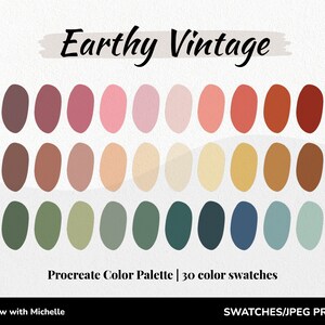 Procreate Color Palette, 30 Colors for Procreate, Color Palette for ...