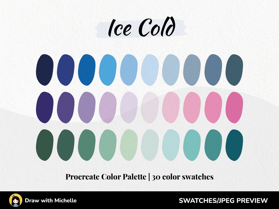 Procreate Color Palette, 30 Colors for Procreate, Color Palette for ...