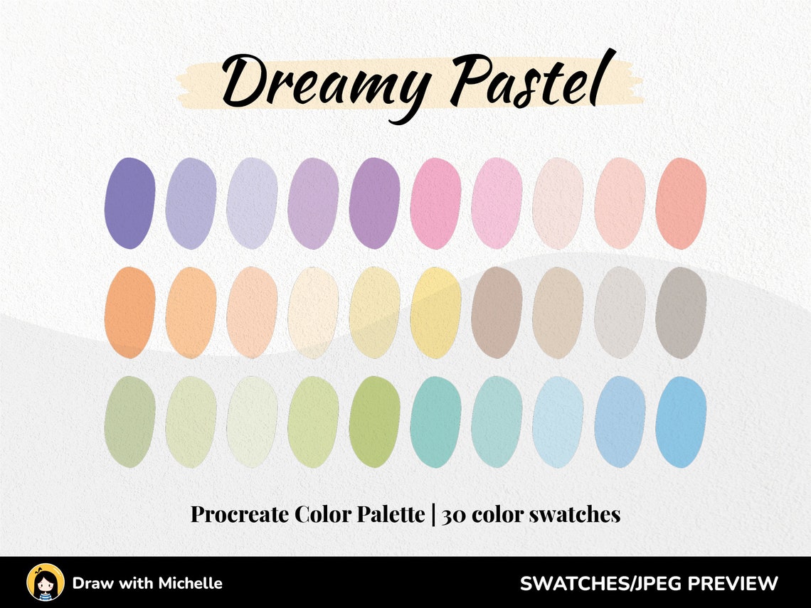Procreate Color Palette, 30 Colors for Procreate, Color Palette for ...