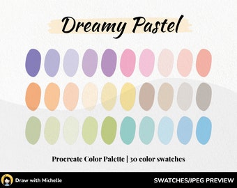 Procreate Color Palette, 30 Colors for Procreate, Color Palette for ...