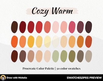 Procreate Color Palette, 30 Colors for Procreate, Color Palette for ...