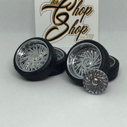 3D Printed Wheels for 1/25 Scale Model Concave Custom Wheels - Etsy