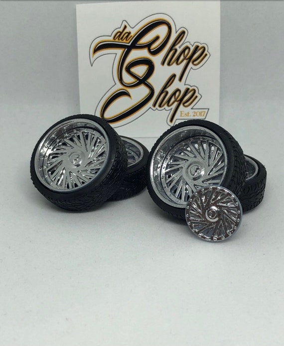 3D Printed Wheels for 1/25 Scale Model Forgiato Ventoso - Etsy